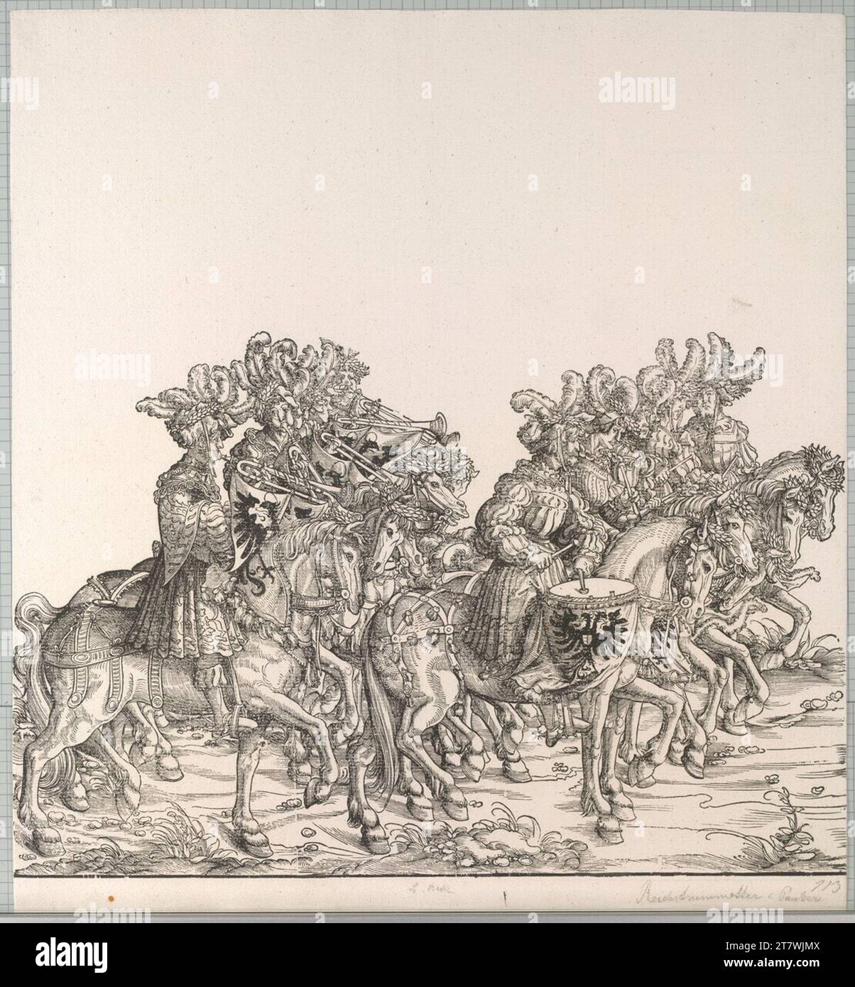 Leonhard Beck Triumphal procession of Emperor Maximilians I.: Reichs ...