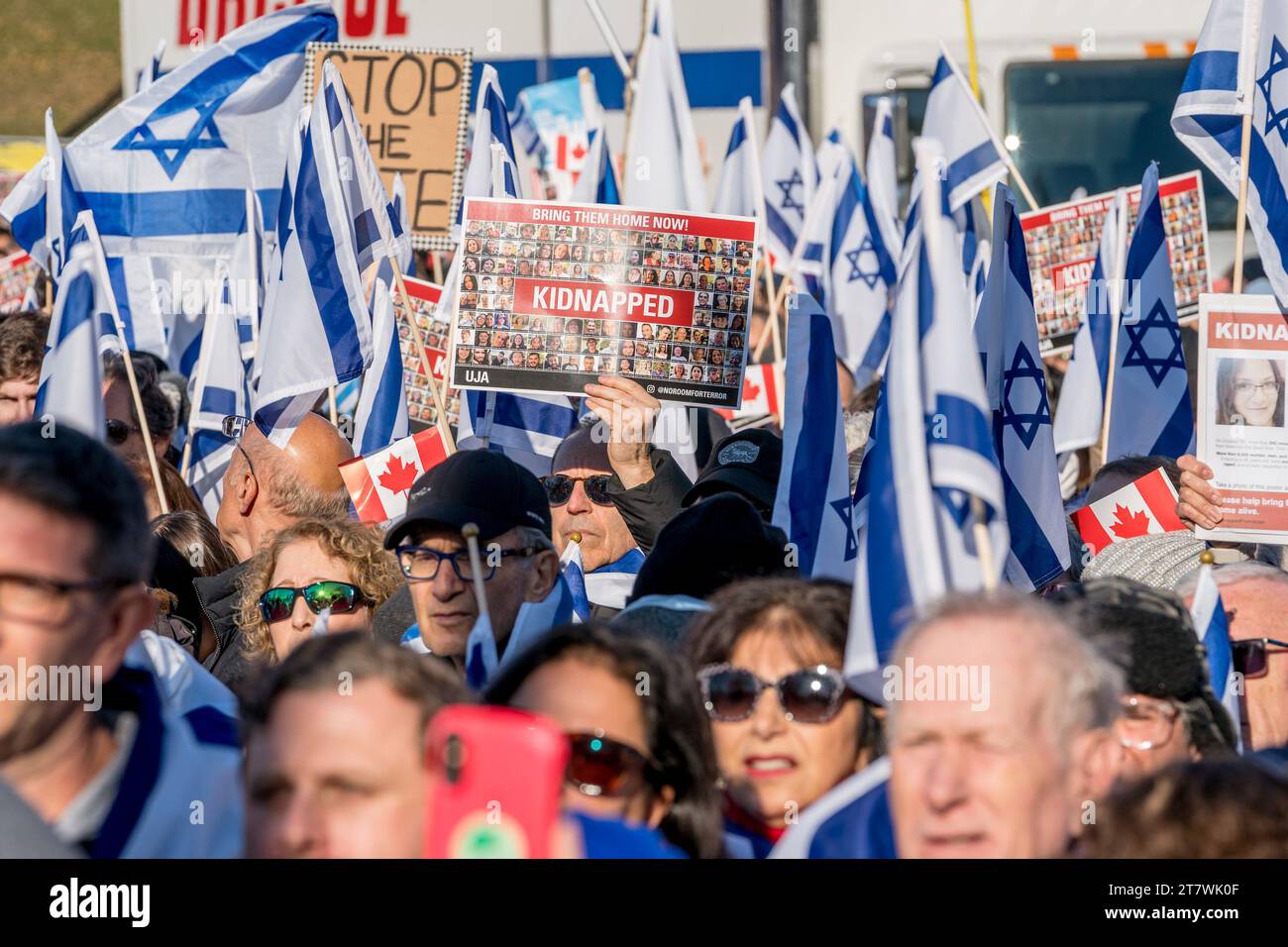 The UJA (United Jewish Appeal) Solidarity Rally For The Hostages at ...