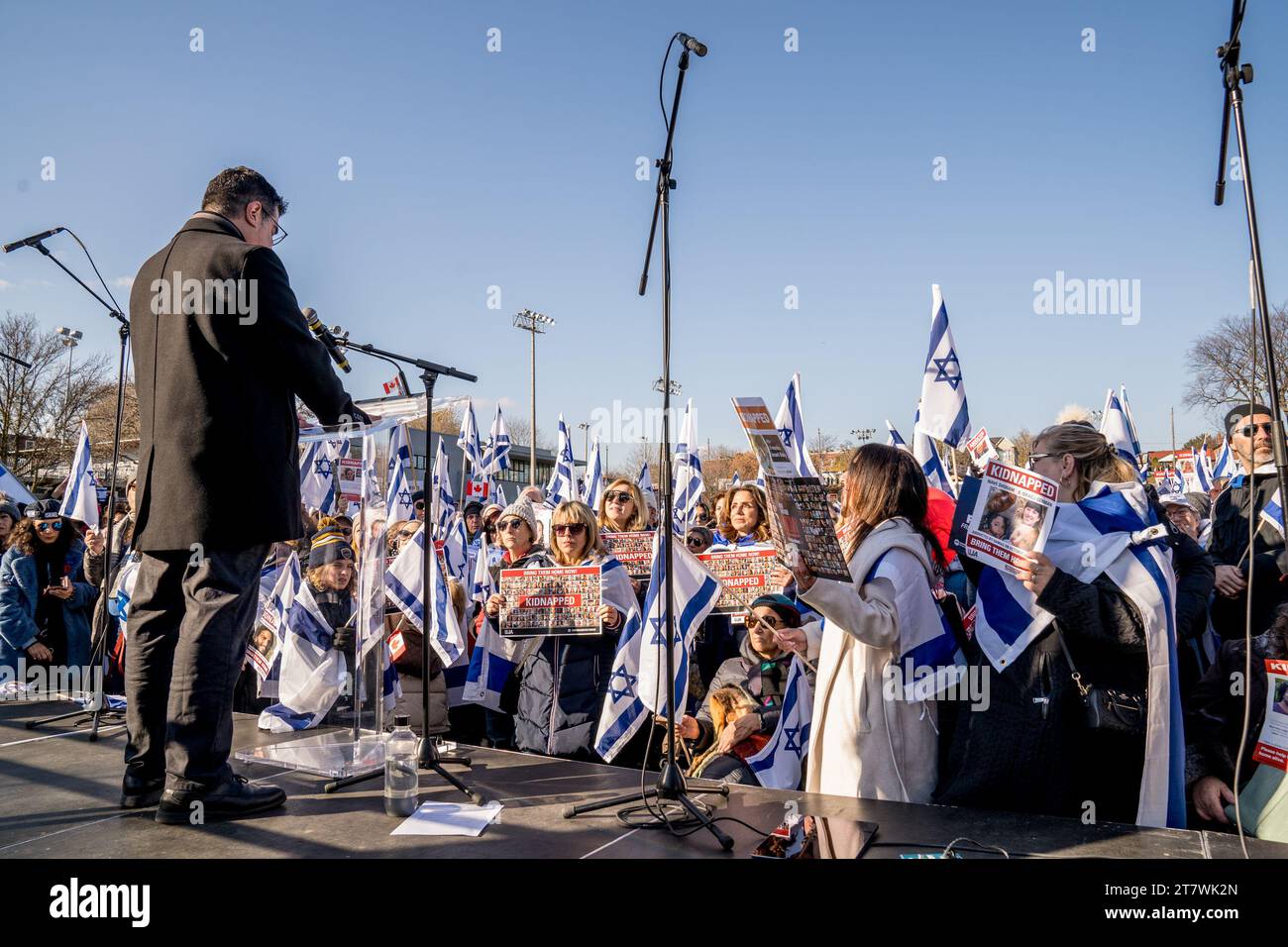 The UJA (United Jewish Appeal) Solidarity Rally For The Hostages at ...