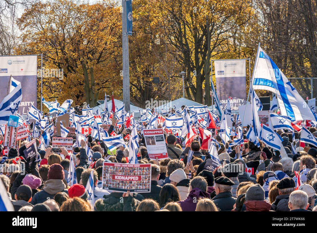 The UJA (United Jewish Appeal) Solidarity Rally For The Hostages at ...