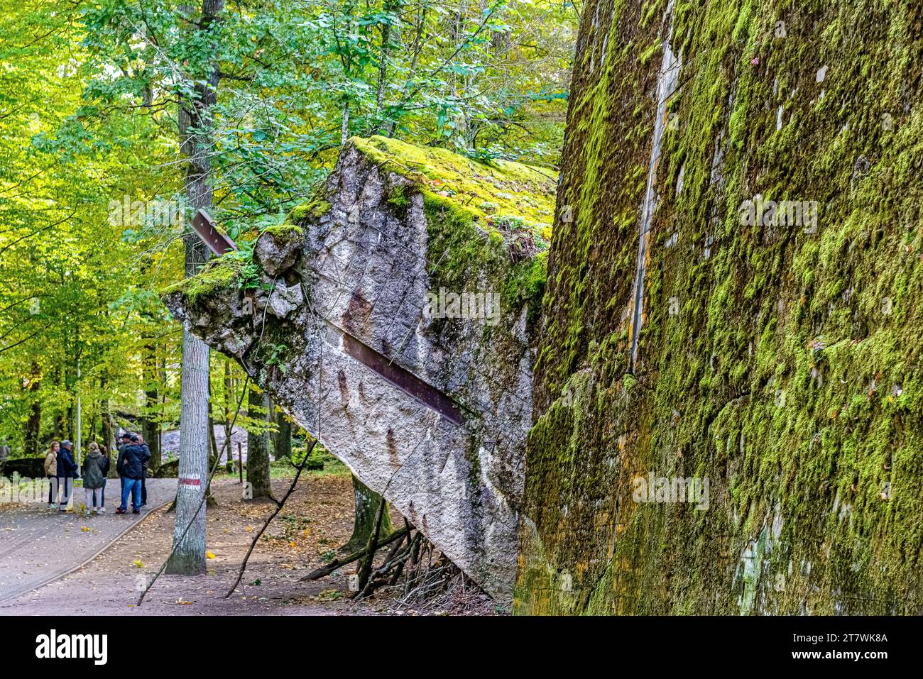 Wolf's Lair/Wolfsschanze a town of bunkers surrounded by forest, lakes ...