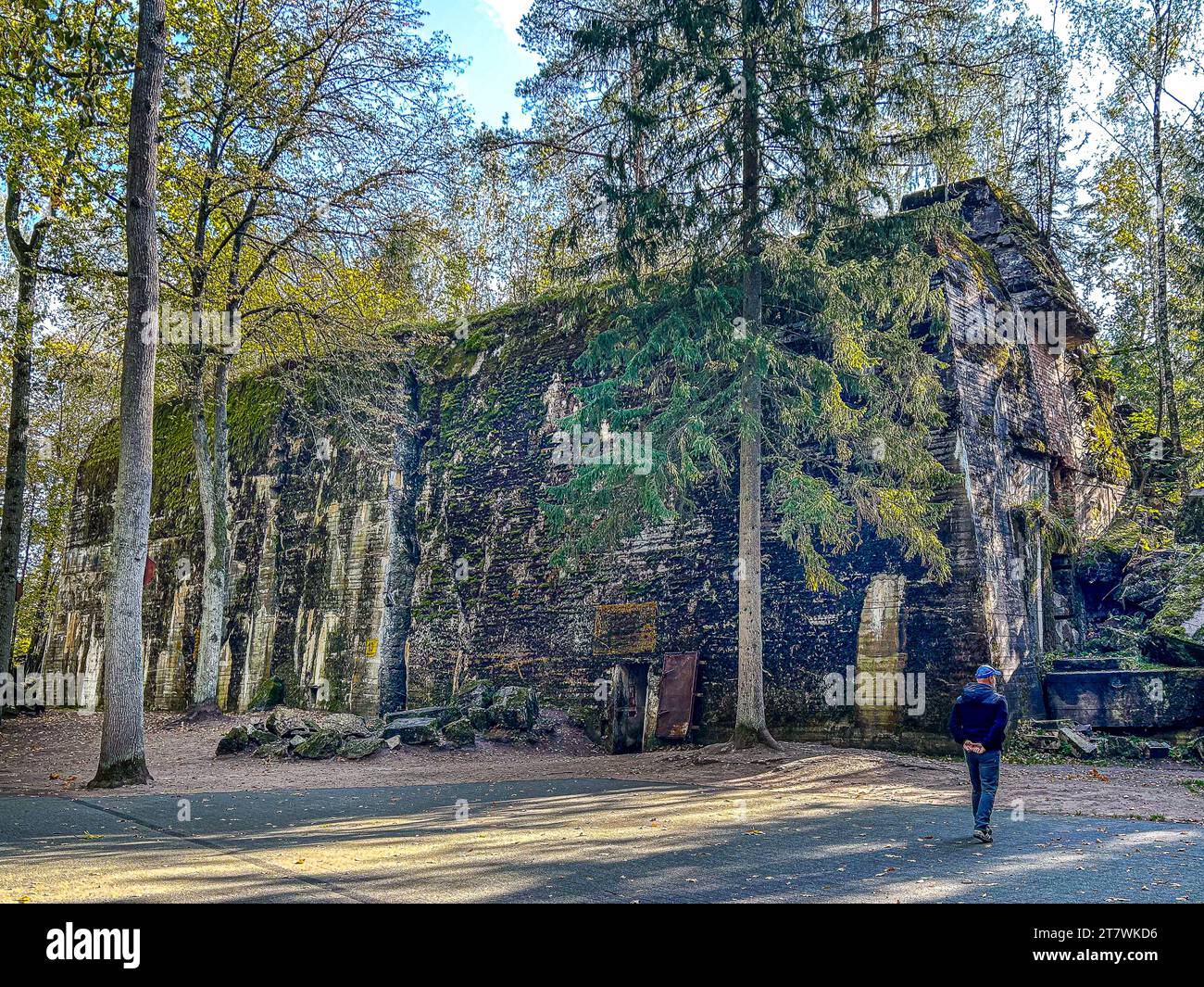 Wolf's Lair/Wolfsschanze a town of bunkers surrounded by forest, lakes ...