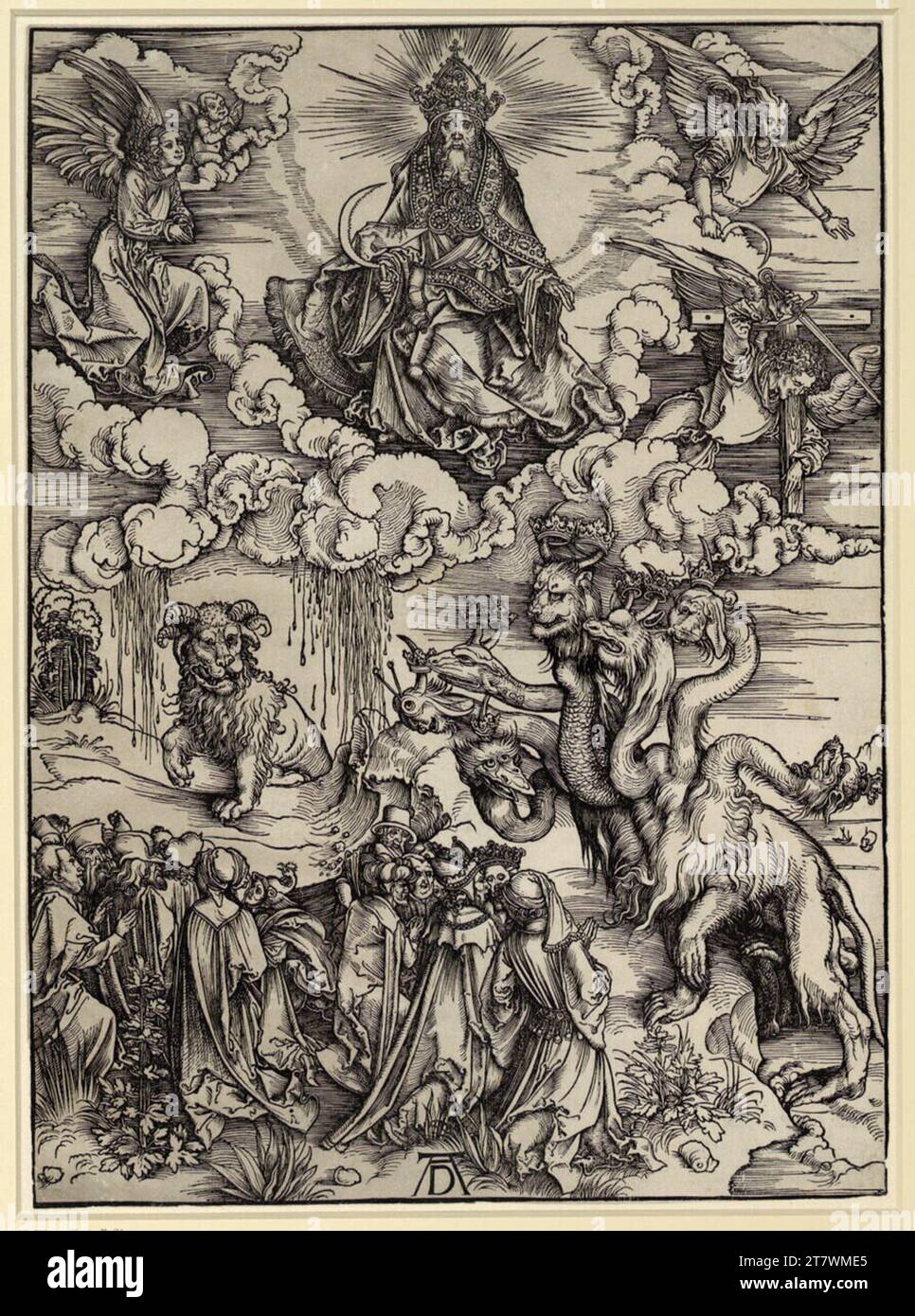 Albrecht Dürer The animal with the lamb horns (apocalypse, figure XI ...