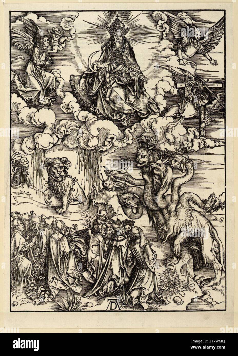 Albrecht Dürer The animal with the lamb horns (apocalypse, figure XI ...
