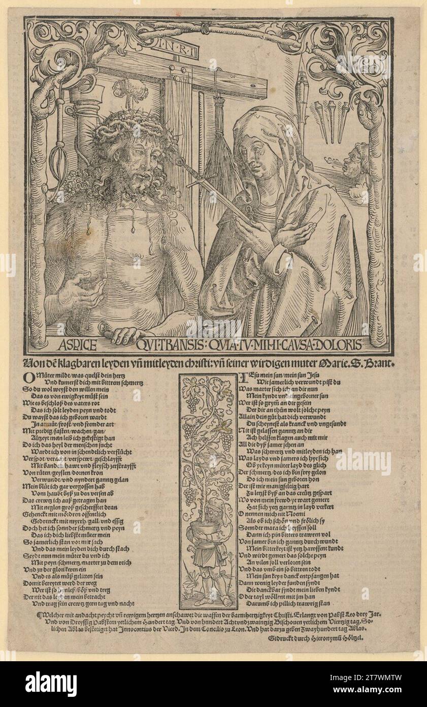 Wolf Traut Christ as a pain man and the Mater Dolorosa (devotional and ...
