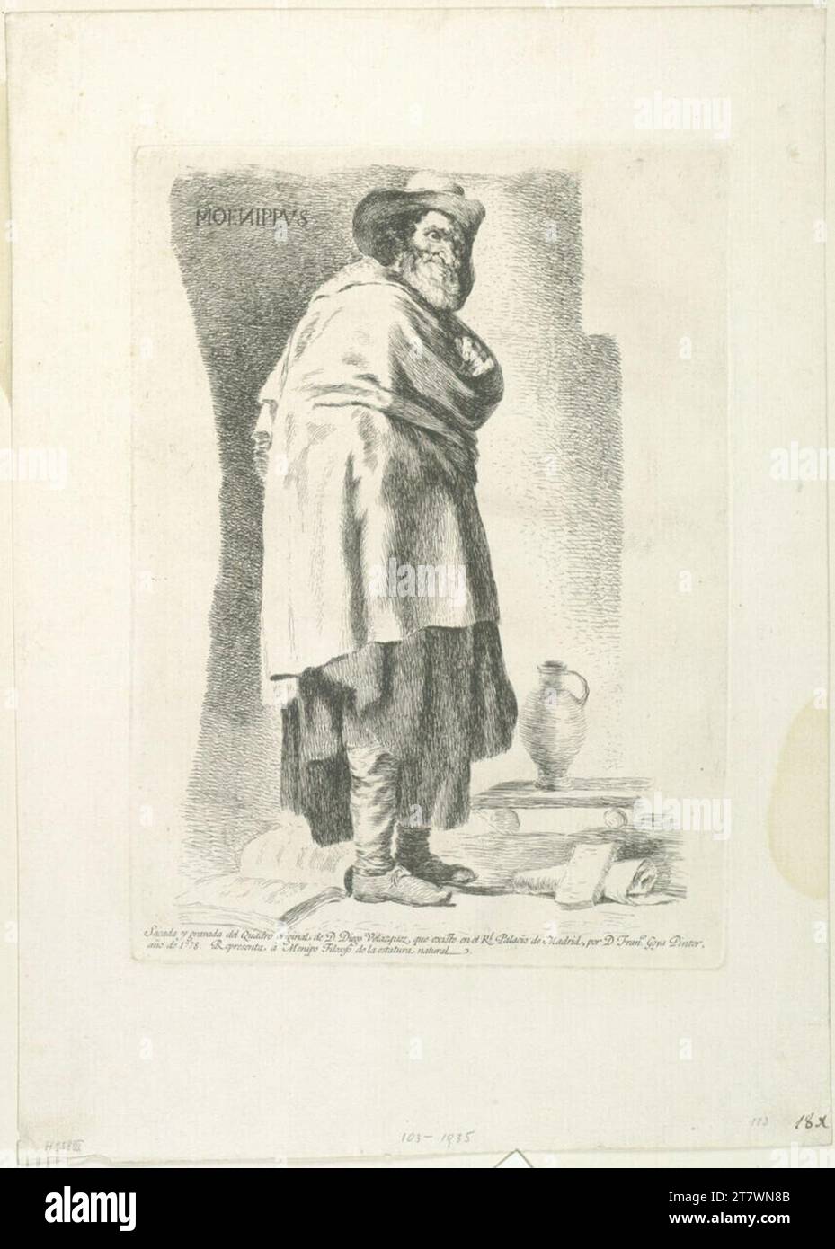 Francisco José de Goya y Lucientes Menippus. etching 1. Ausgabe 1778 ...