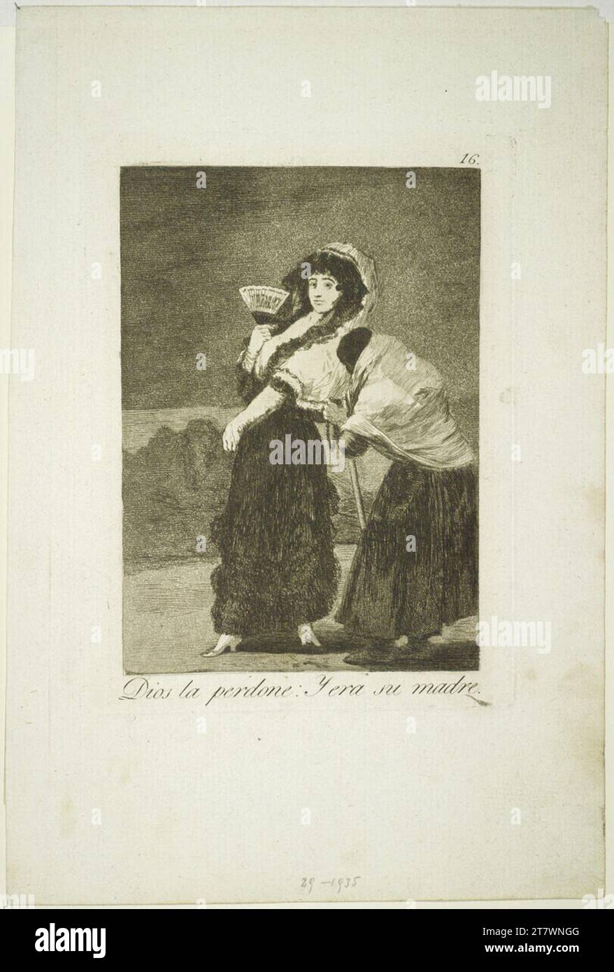 Francisco José de Goya y Lucientes Los Caprichos: Dios La Perdone: Y ...