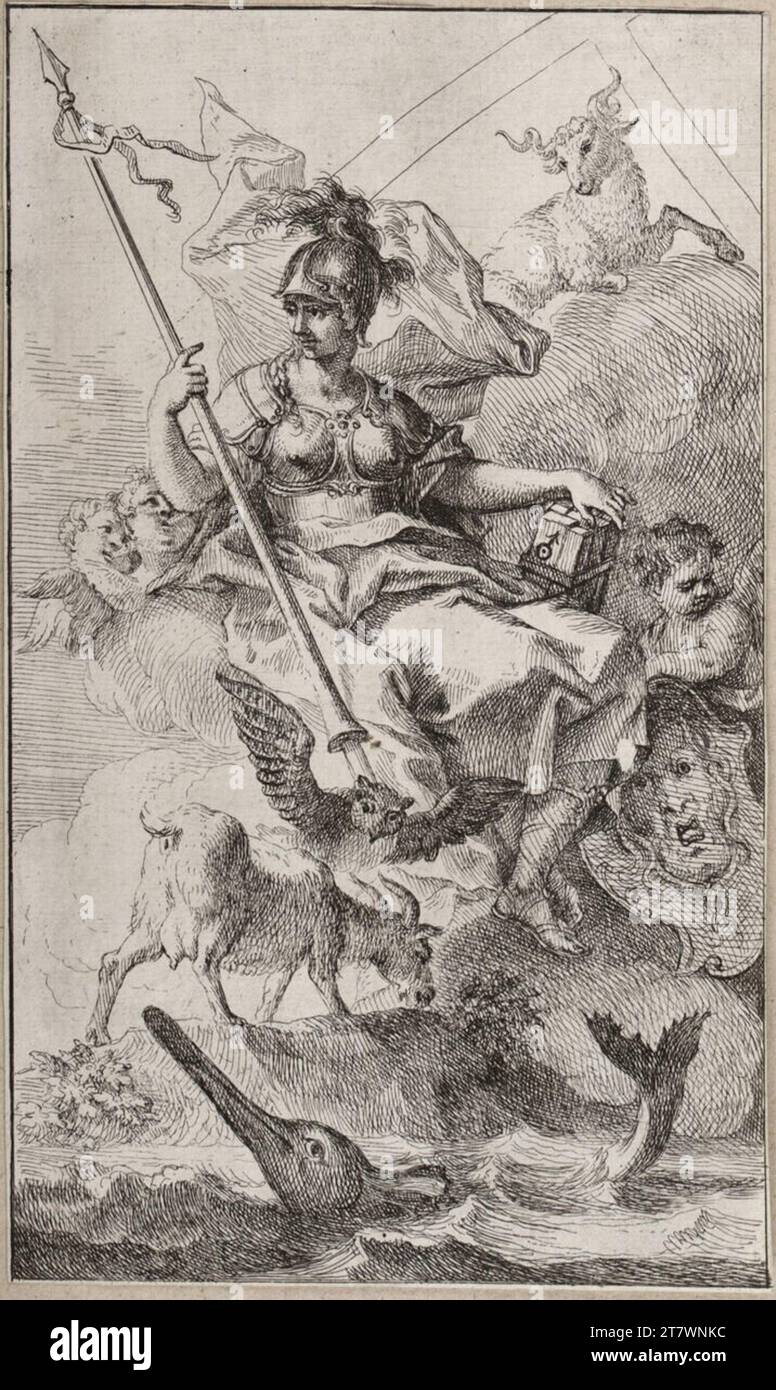 Josef Ferdinand Fromiller Minerva. etching Stock Photo - Alamy