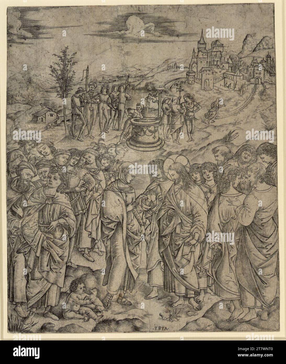 Cristofano di Michele gen. il Robetta Christ and the wife of Samaritha ...