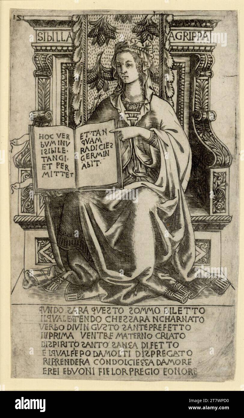 Meister der Propheten und Sibyllen The Sibylle Agrippa. Copper ...