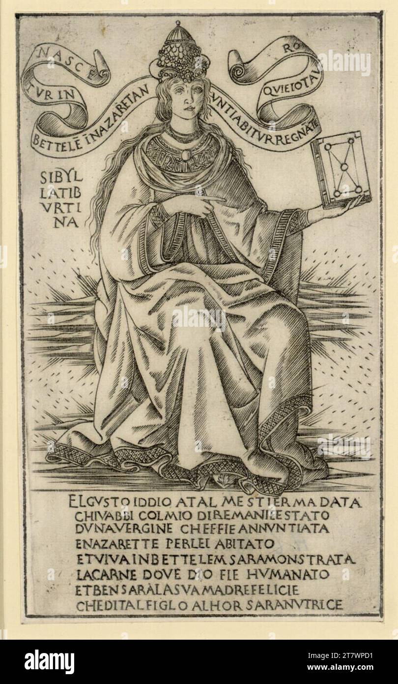 Meister der Propheten und Sibyllen The Tiburtine Sibylle. Copper ...