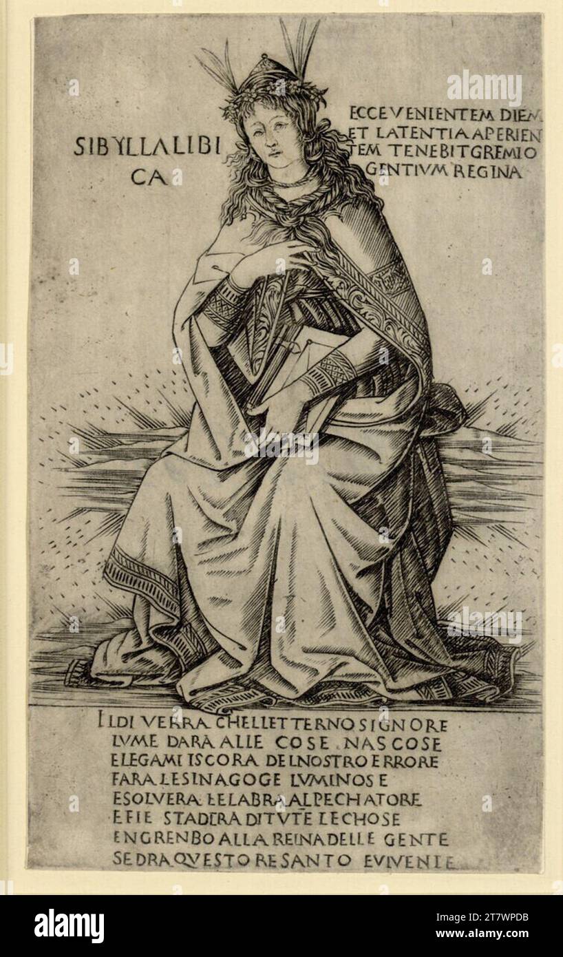 Meister der Propheten und Sibyllen The libische sibylle. Copper ...