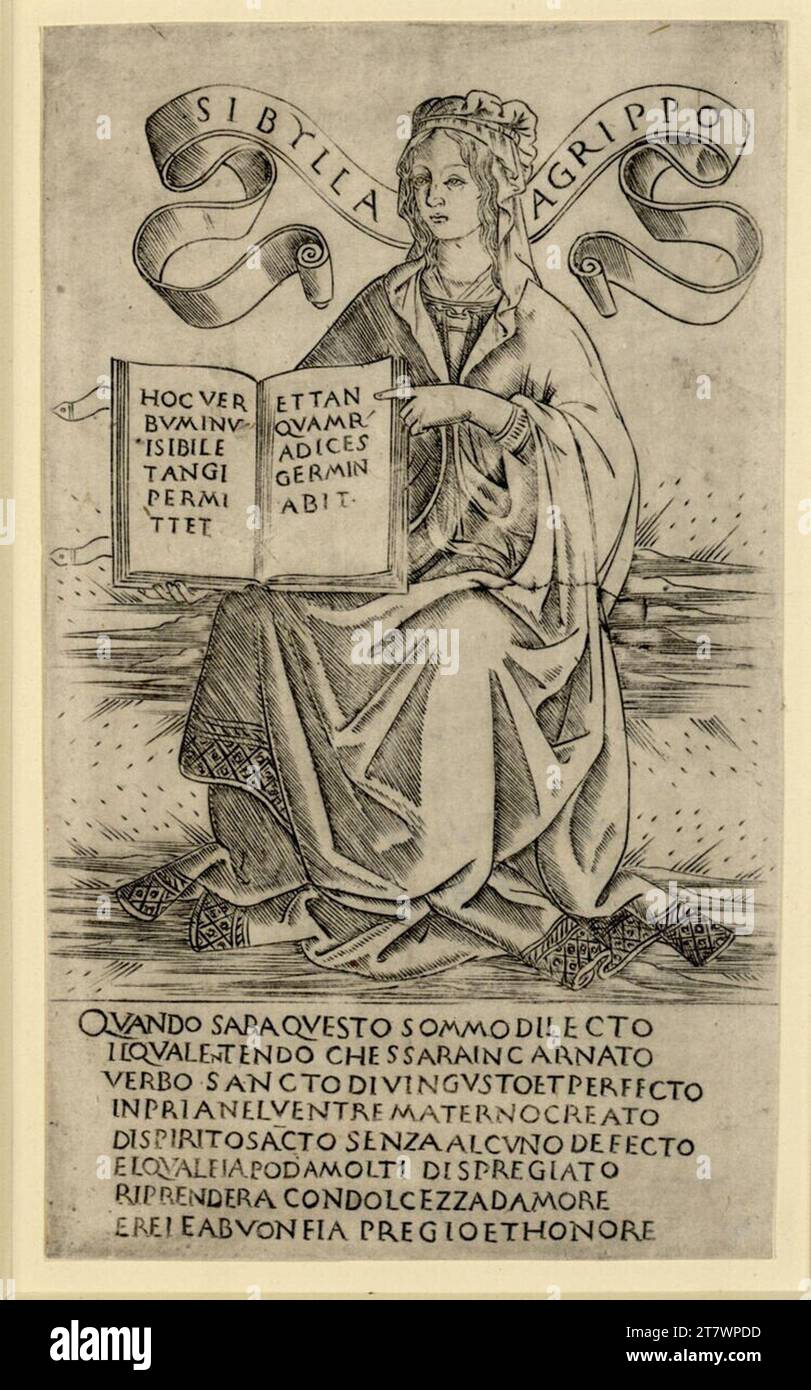 Meister der Propheten und Sibyllen The Sibylle Agrippa. Copper ...