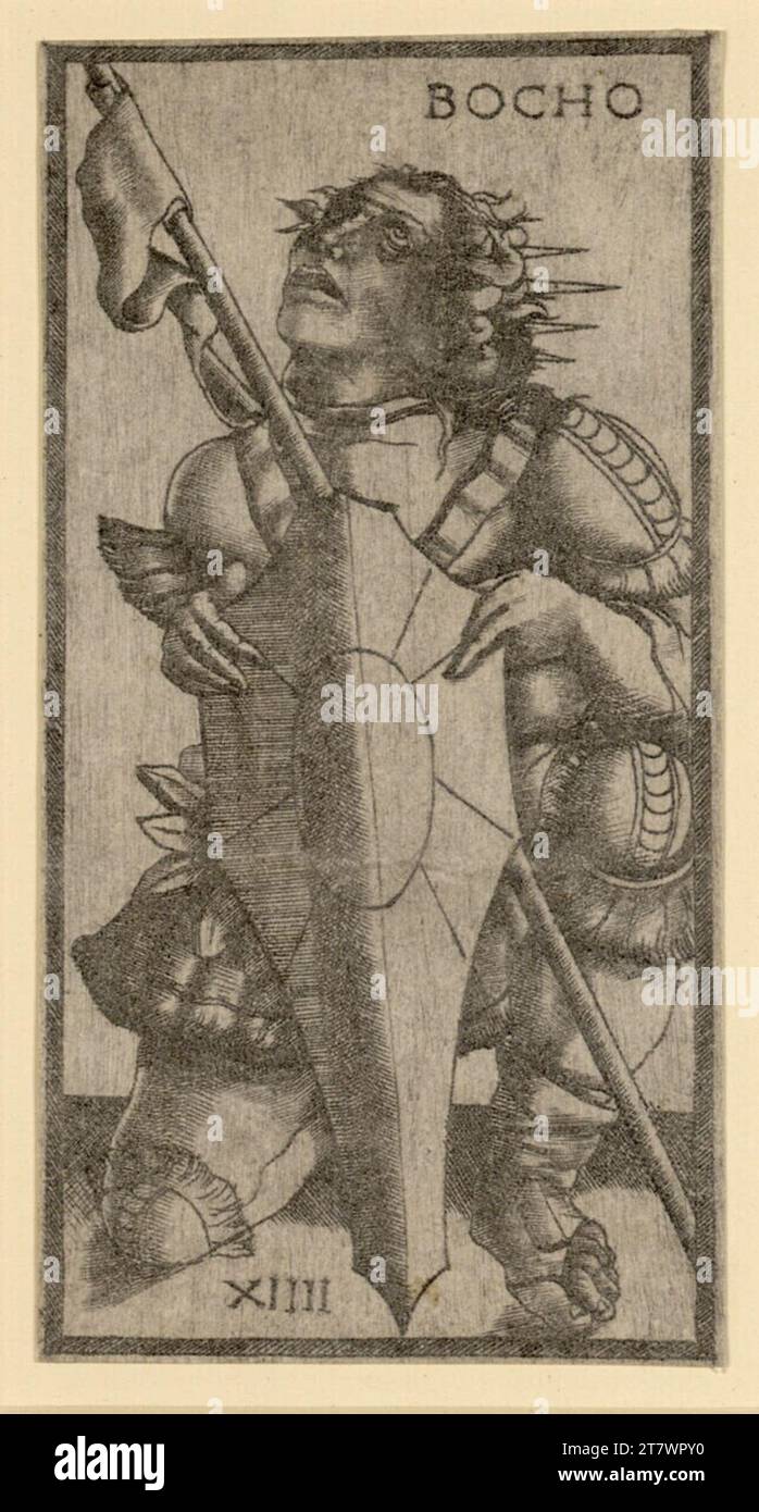 Meister der Sola Busca Tarocchi Tarocchi xiii: bocho. Copper engraving ...