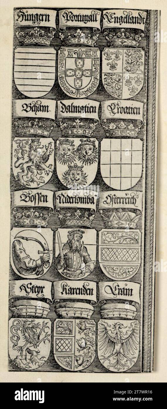 Albrecht Dürer (Workshop) Coat of arms of the Habsburg home ownership ...