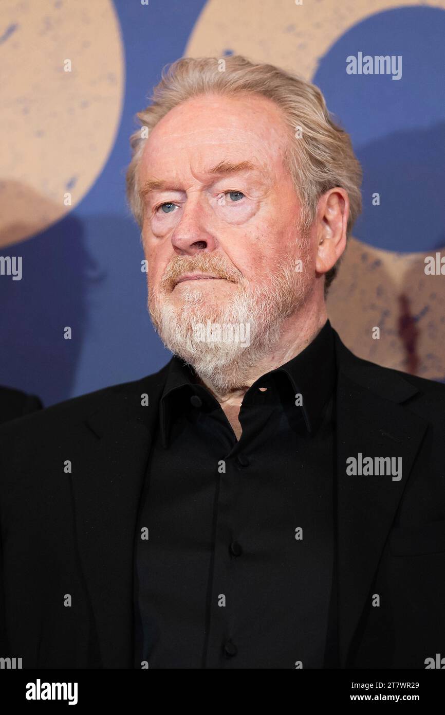 Ridley Scott poses for photographers upon arrival at the UK premiere of ...