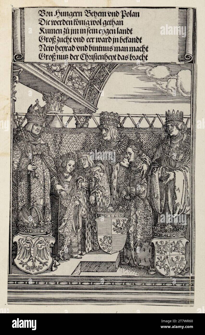 Albrecht Dürer The Vienna double wedding 1515: Emperor Maximilian I ...