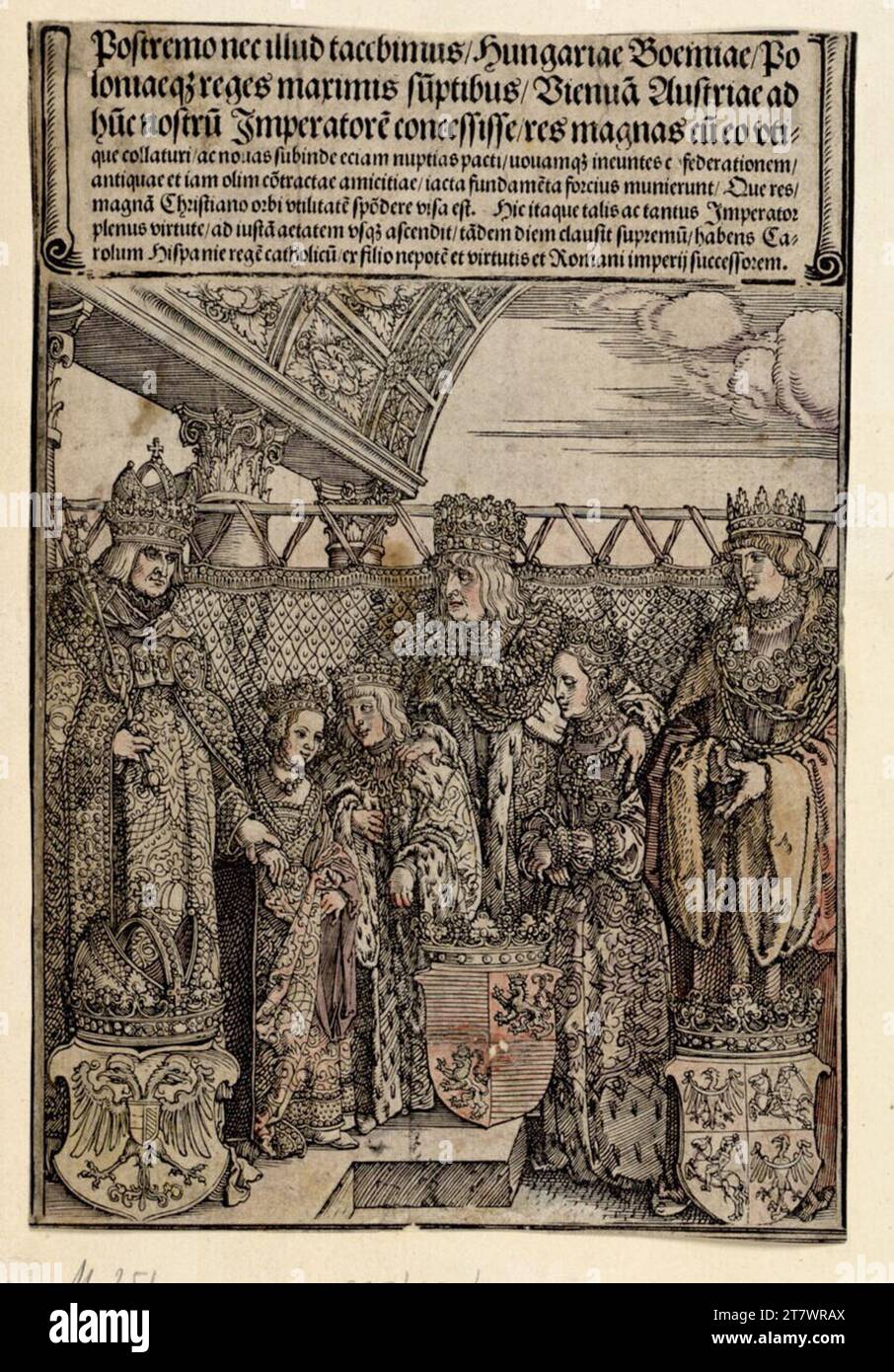 Albrecht Dürer The Vienna double wedding 1515: Emperor Maximilian I ...