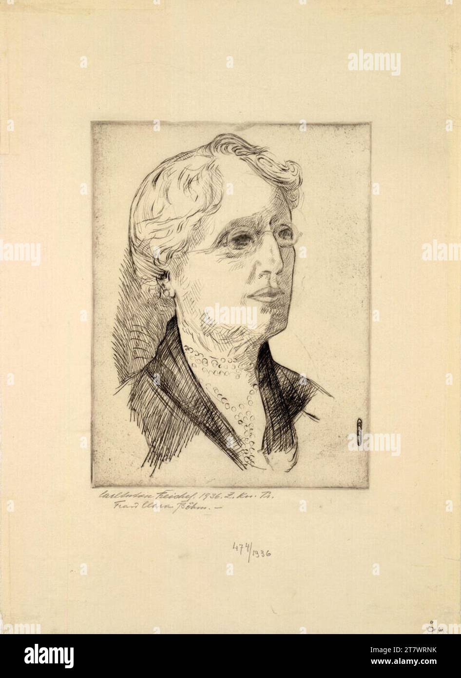 Carl Anton Reichel Mrs. Clara Böhm (without an opus number). Caltnadel ...
