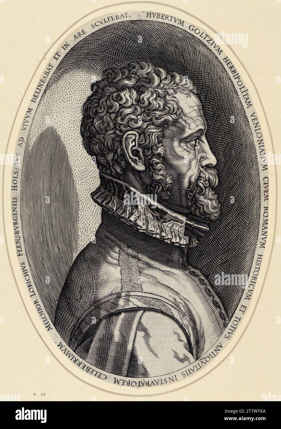 Melchior Lorch Hubert Goltzius. Copper engraving print around 1574 ...