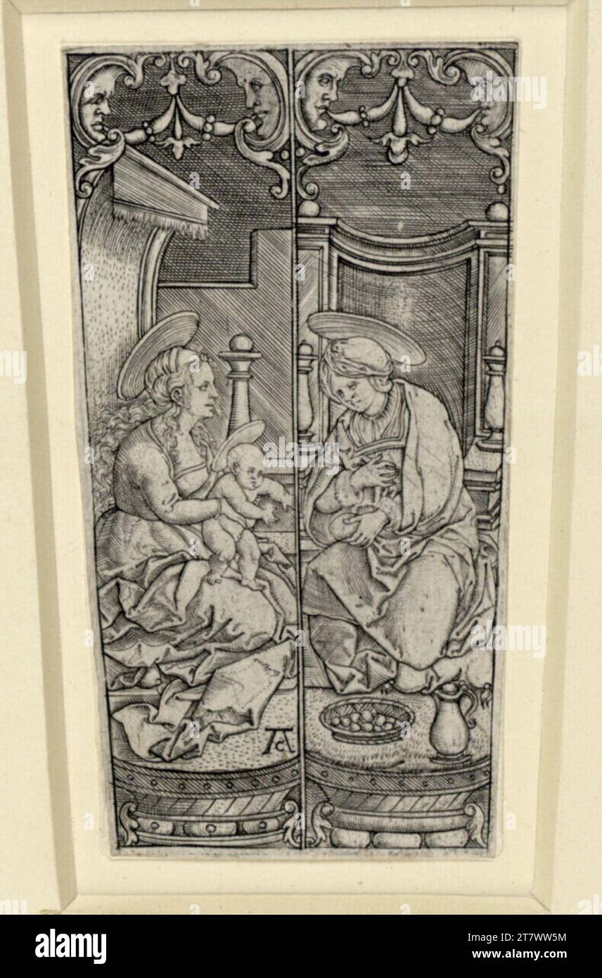 Monogrammist AC The virgin with the child and Saint Anna. etching 1 ...