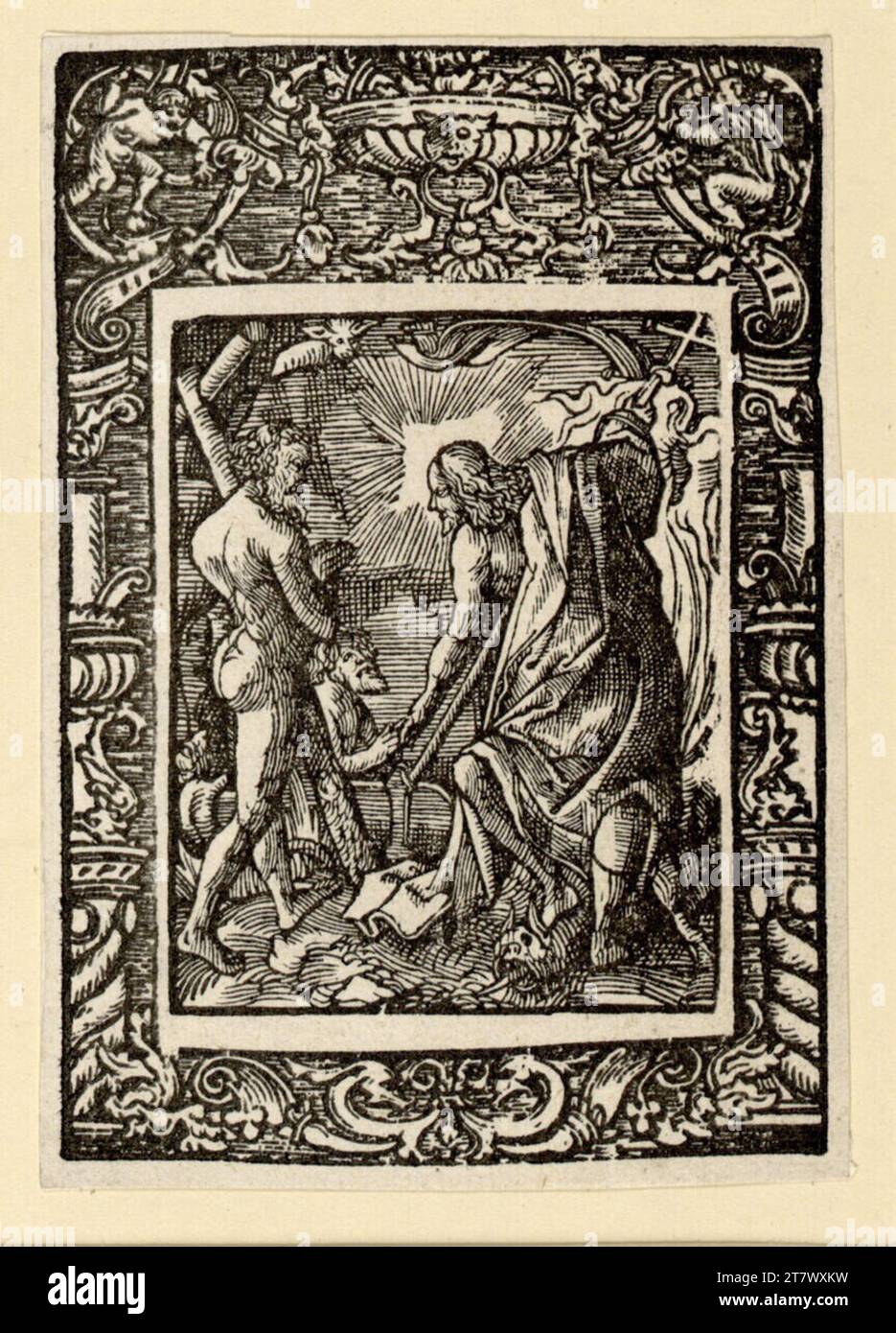 Anonym Christ in the atrial. Woodcut around 1530 - 1540 Stock Photo - Alamy