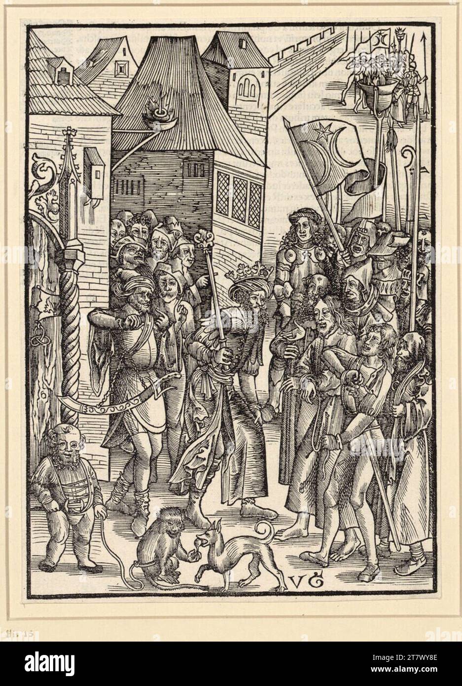 Urs Graf d. Ä. Christ before Herod. Woodcut around oder after 1506 ...