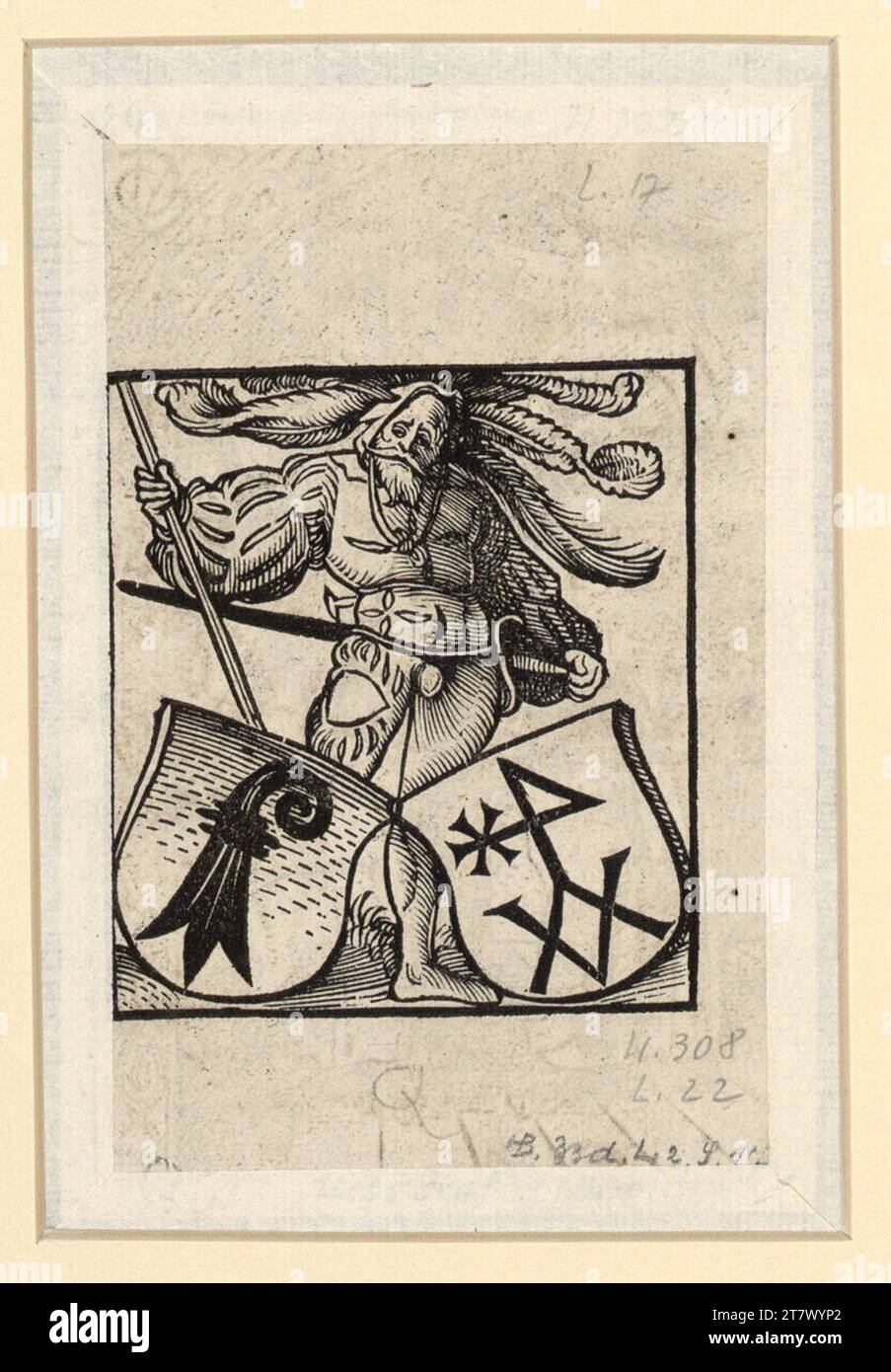 Urs Graf d. Ä. Confederation with Basel coat of arms and sign of the ...