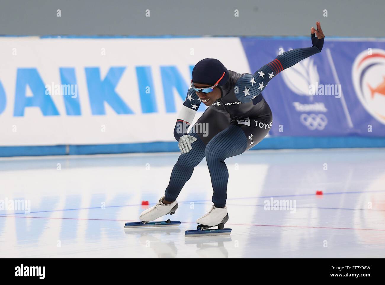 Beijing, China. 17th Nov, 2023. Erin Jackson of the United States ...