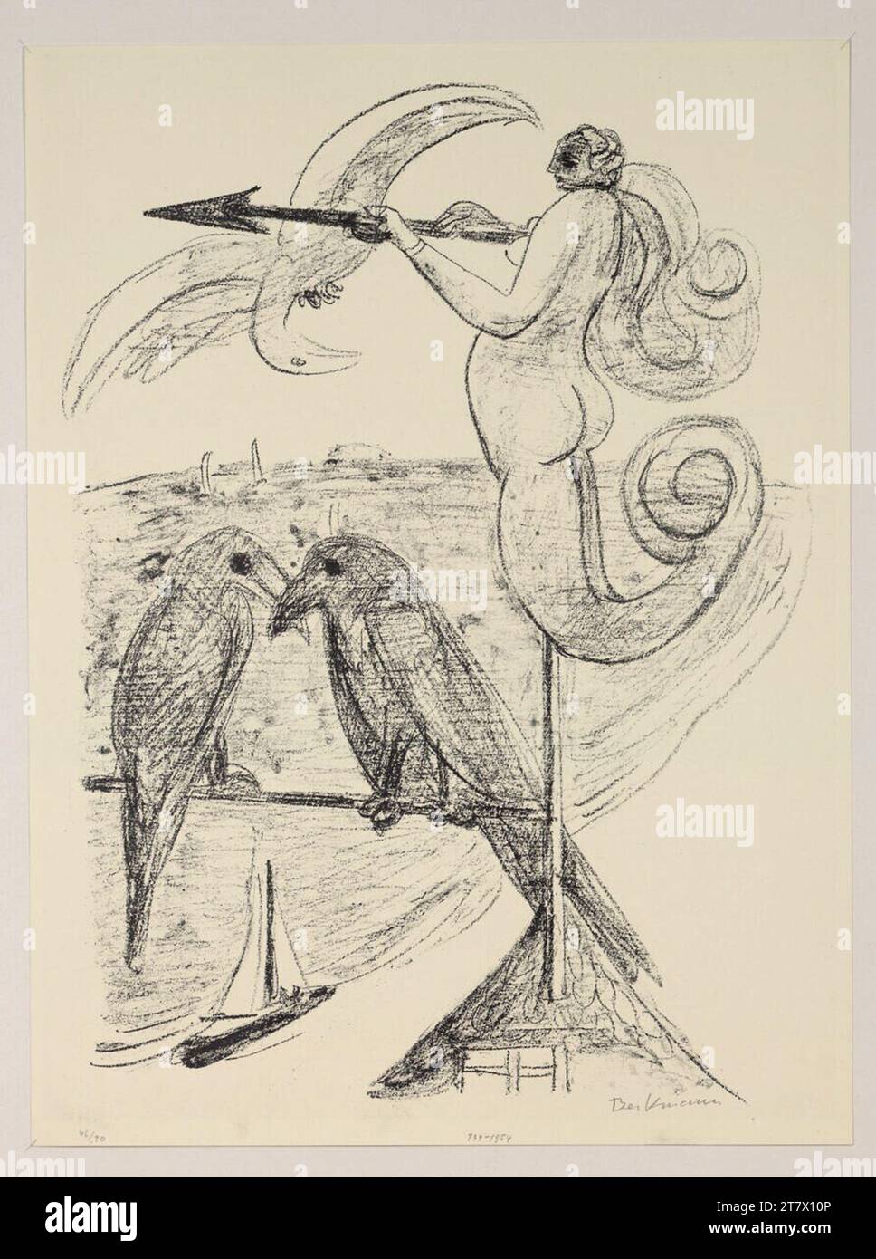 Max Beckmann Weather flag. Lithography (1920) , 1920 Stock Photo - Alamy
