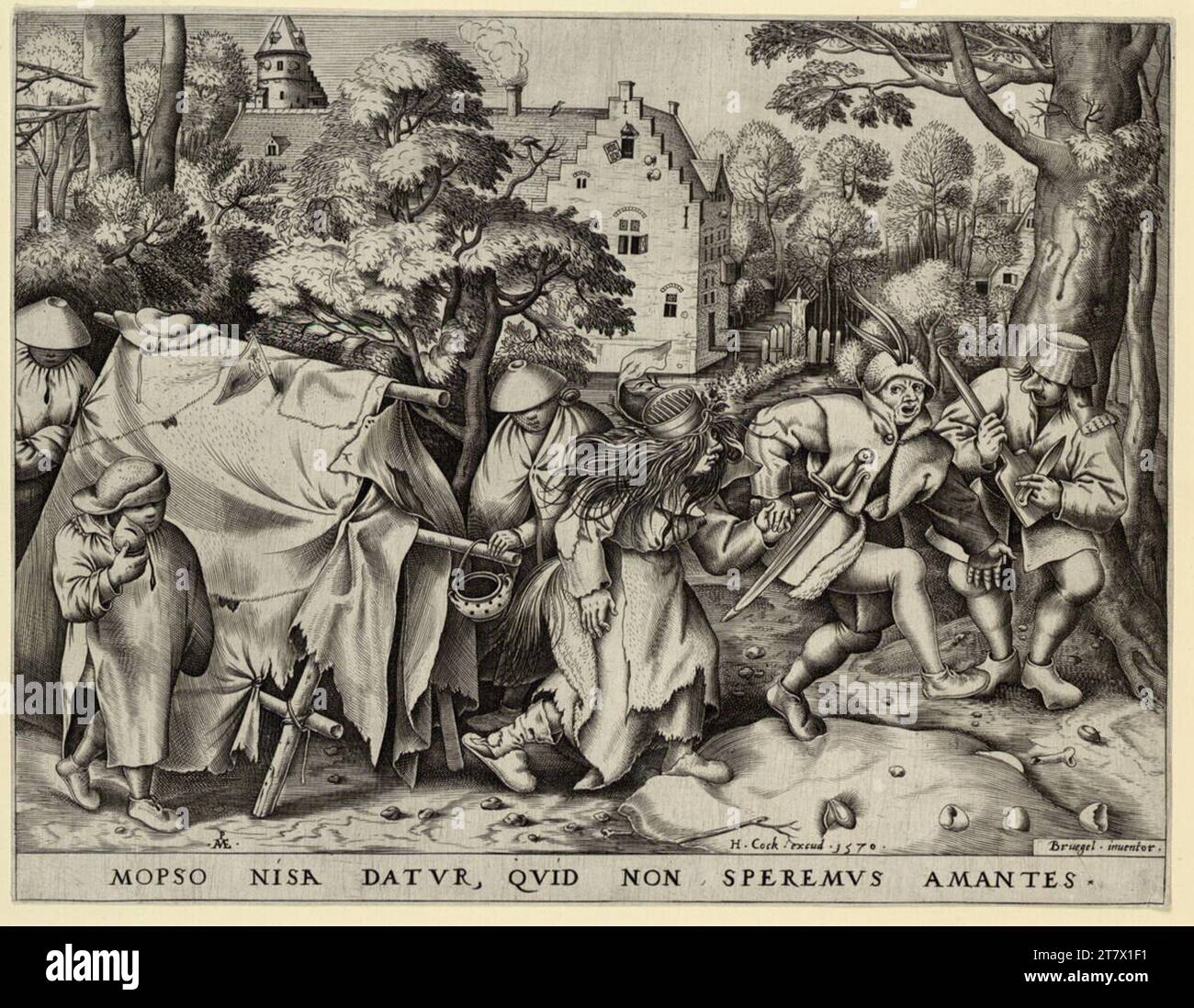 Pieter Bruegel d. Ä. The dirty bride or the wedding of Mopsus and Nisa ...