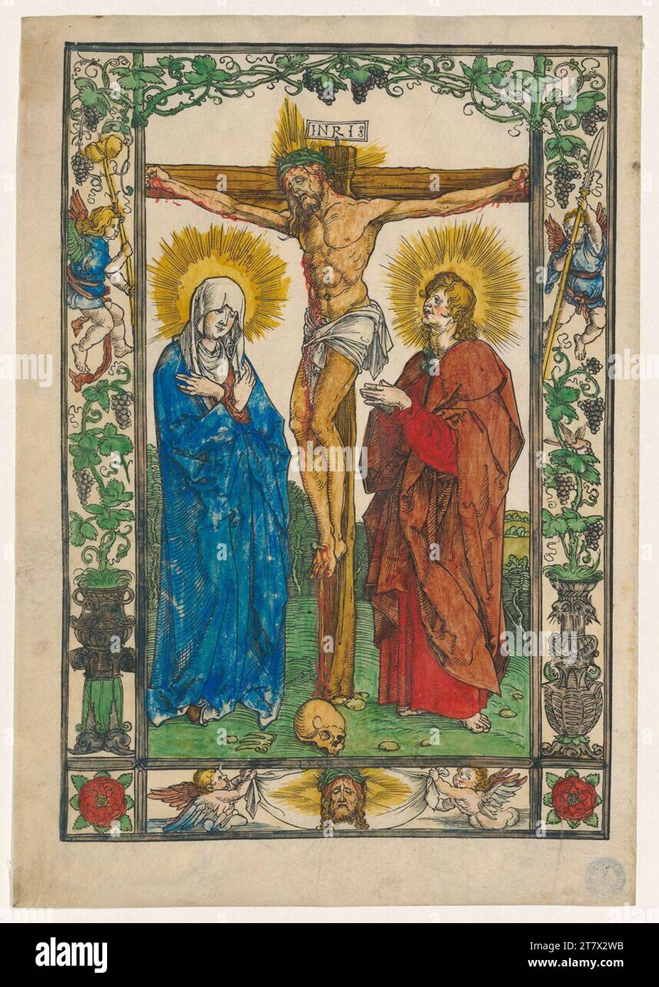 Hans Suess von Kulmbach Christ on the cross (calendar sheet for ...