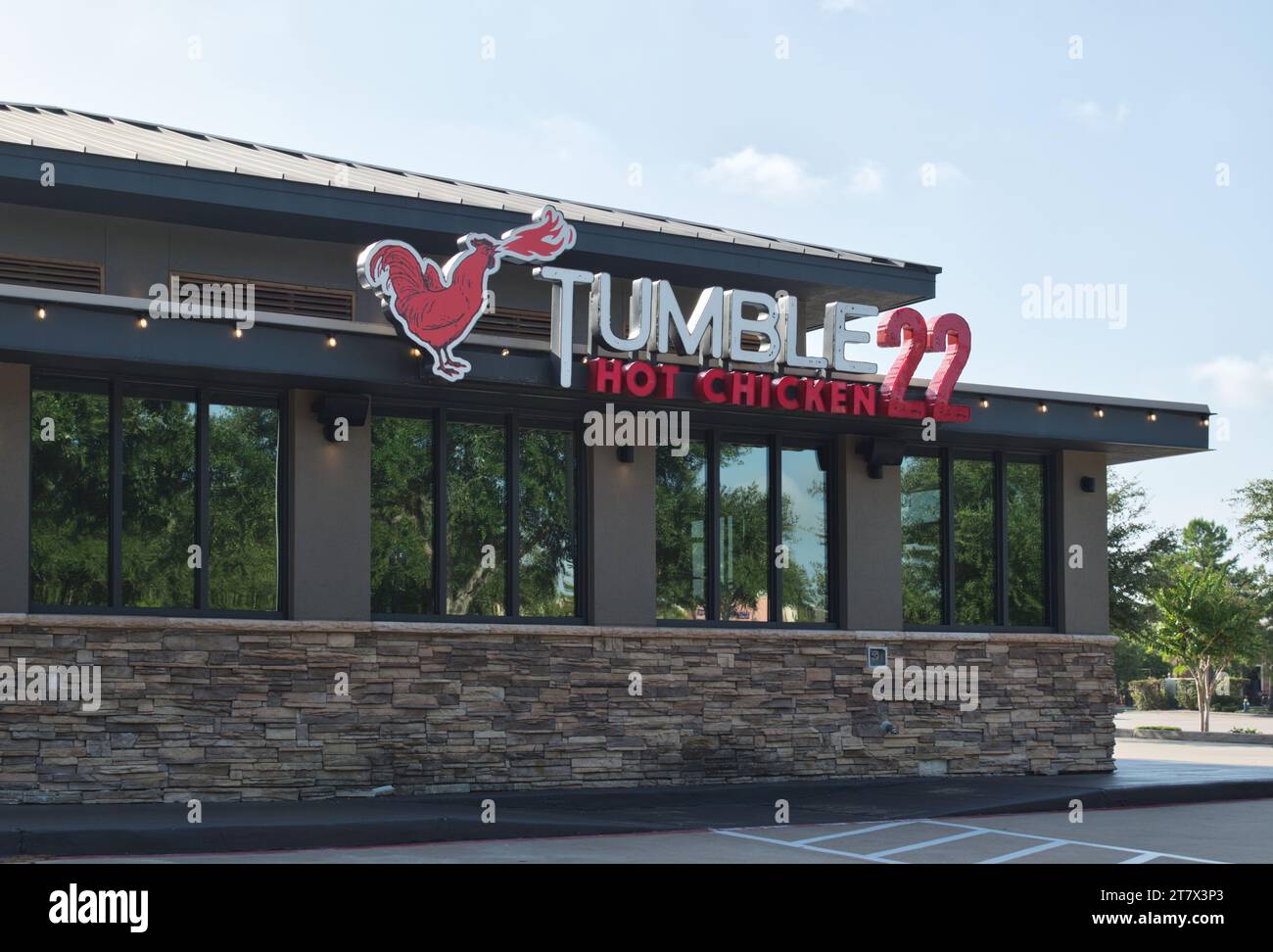 Houston, Texas USA 07-30-2023: Tumble 22 hot chicken storefront ...