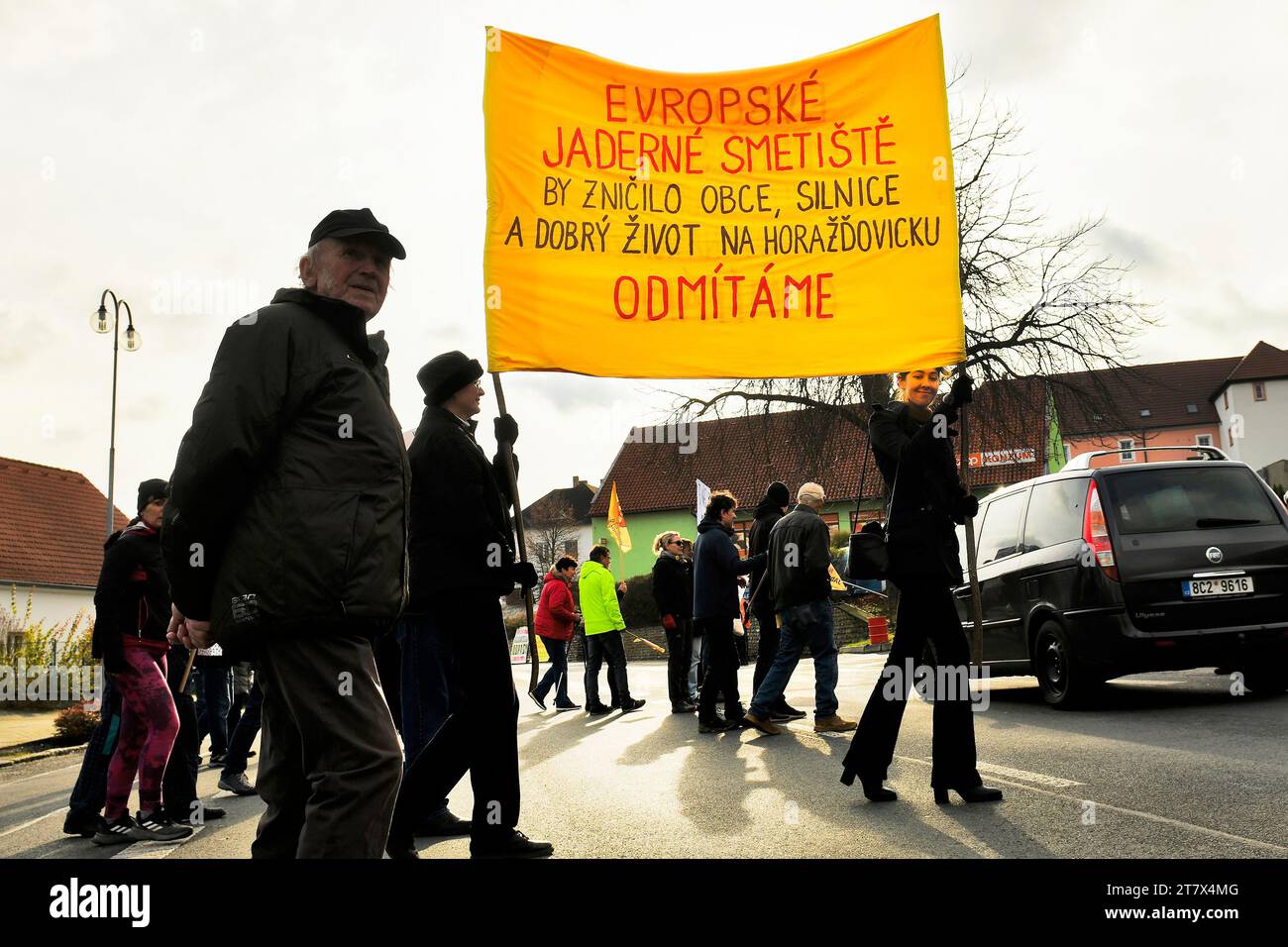 Velky Bor, Czech Republic. 17th Nov, 2023. Protest day against the ...