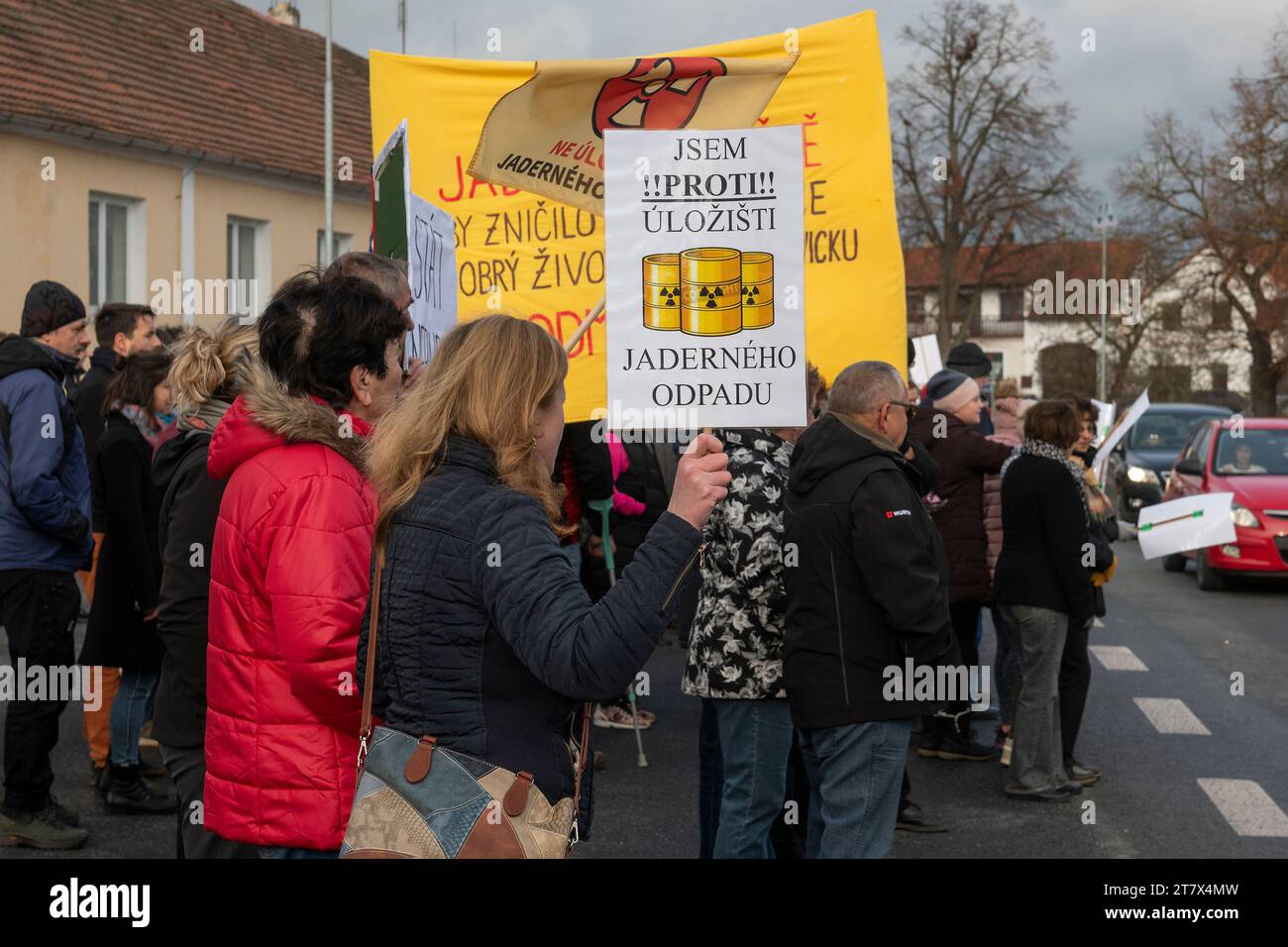 Velky Bor, Czech Republic. 17th Nov, 2023. Protest day against the ...
