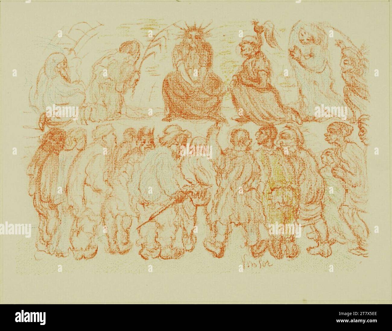 James Ensor Scenes of the life of Christ; Christ to the outrages. Color ...