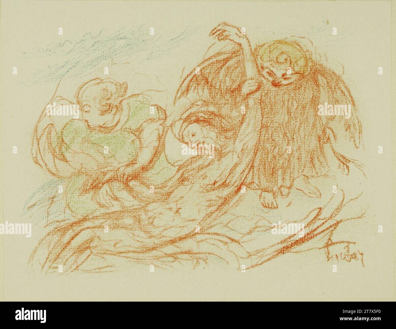 James Ensor Scenes of the life of Christ; Christ and the Angels. Color ...