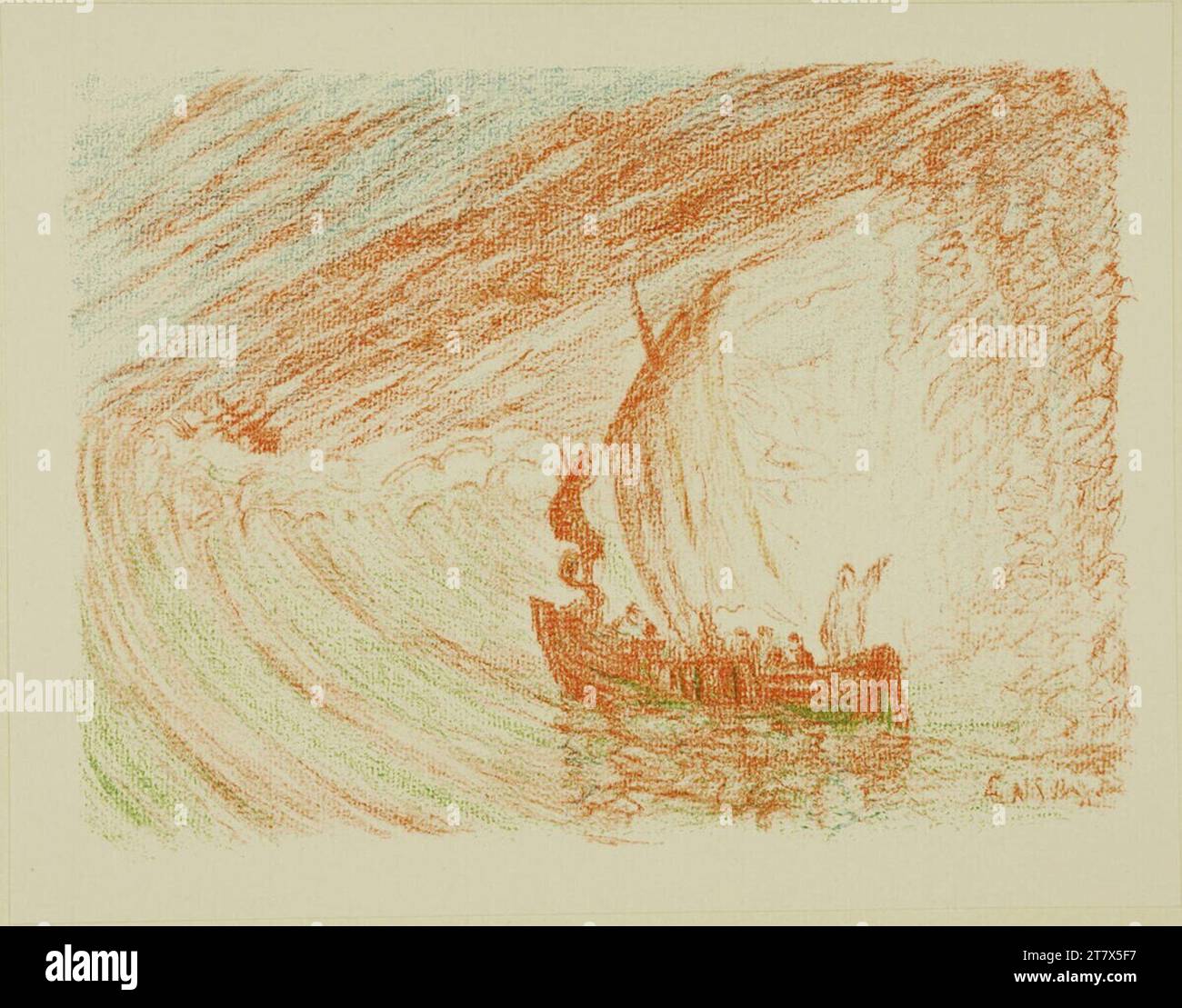 James Ensor Scenes of the life of Christ; Christ soothing the storm ...