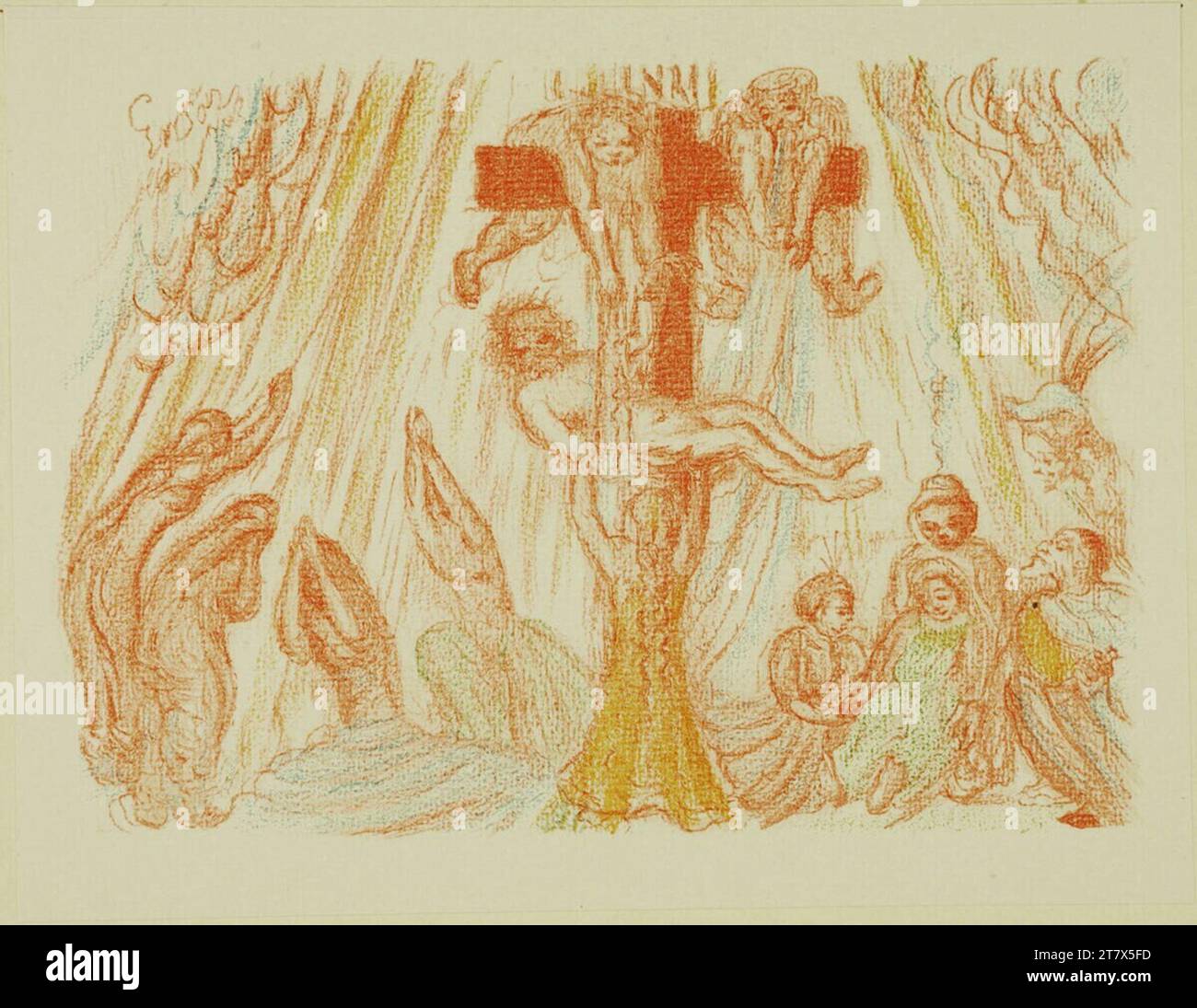 James Ensor Scenes of the life of Christ; The descent of the cross ...