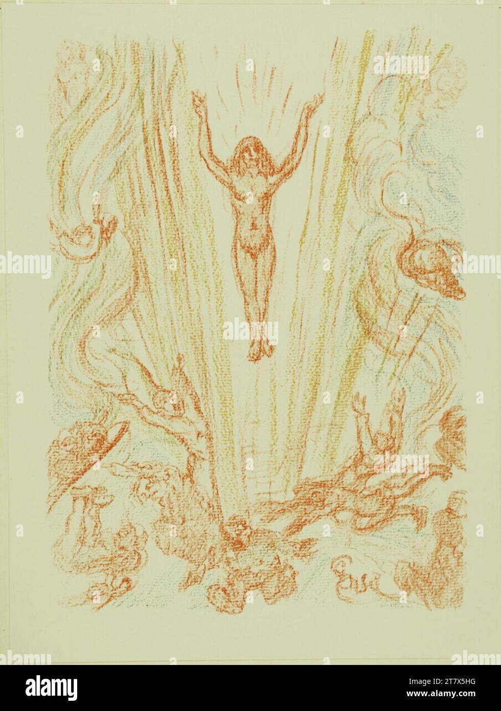 James Ensor Scenes of the life of Christ; Ascension. Color; Van Gelder ...