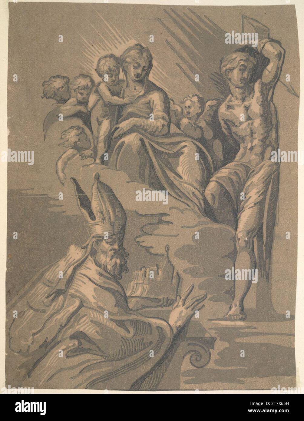 Giuseppe Nicola Vicentino (Rossigliani) (Rossigliani) Madonna with ...