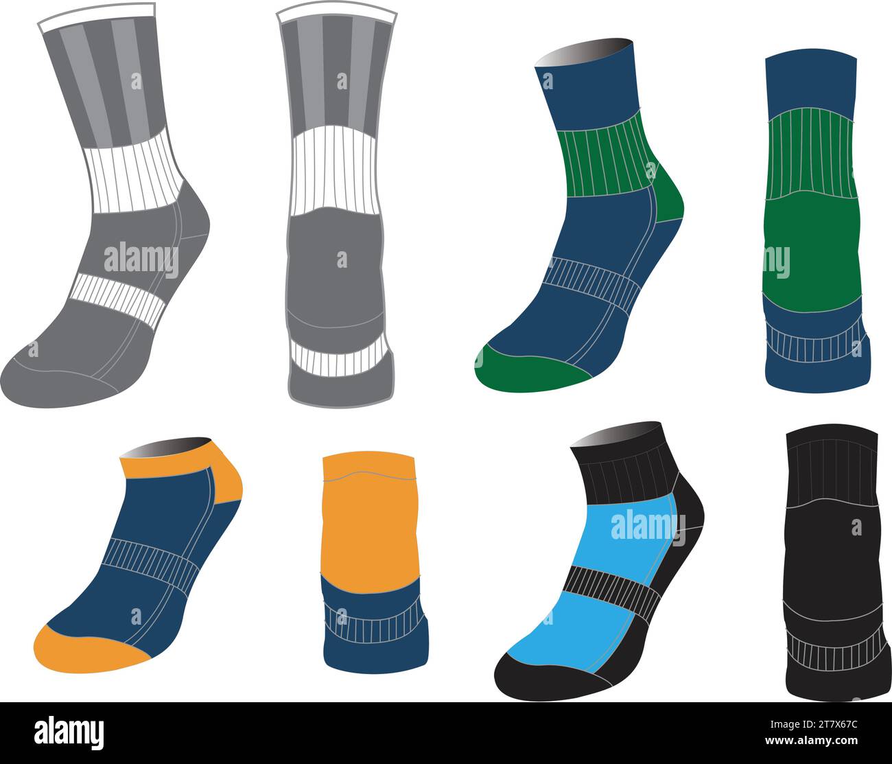 Ankle socks illustration hi-res stock photography and images - Alamy