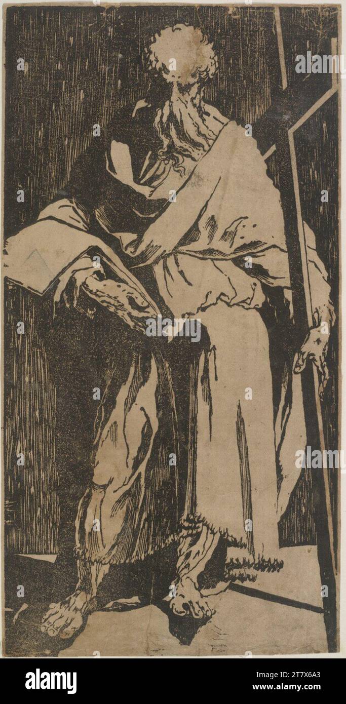 Domenico Beccafumi gen. Mecarino Saint Philippus. Clair OBSCUR woodcut ...