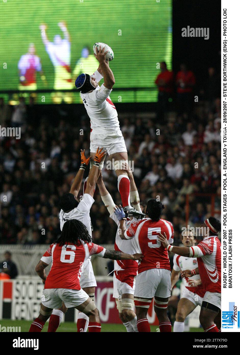 RUGBY - WORLD CUP 2007 - POOL STAGES - POOL A - ENGLAND v TONGA - 28/09 ...