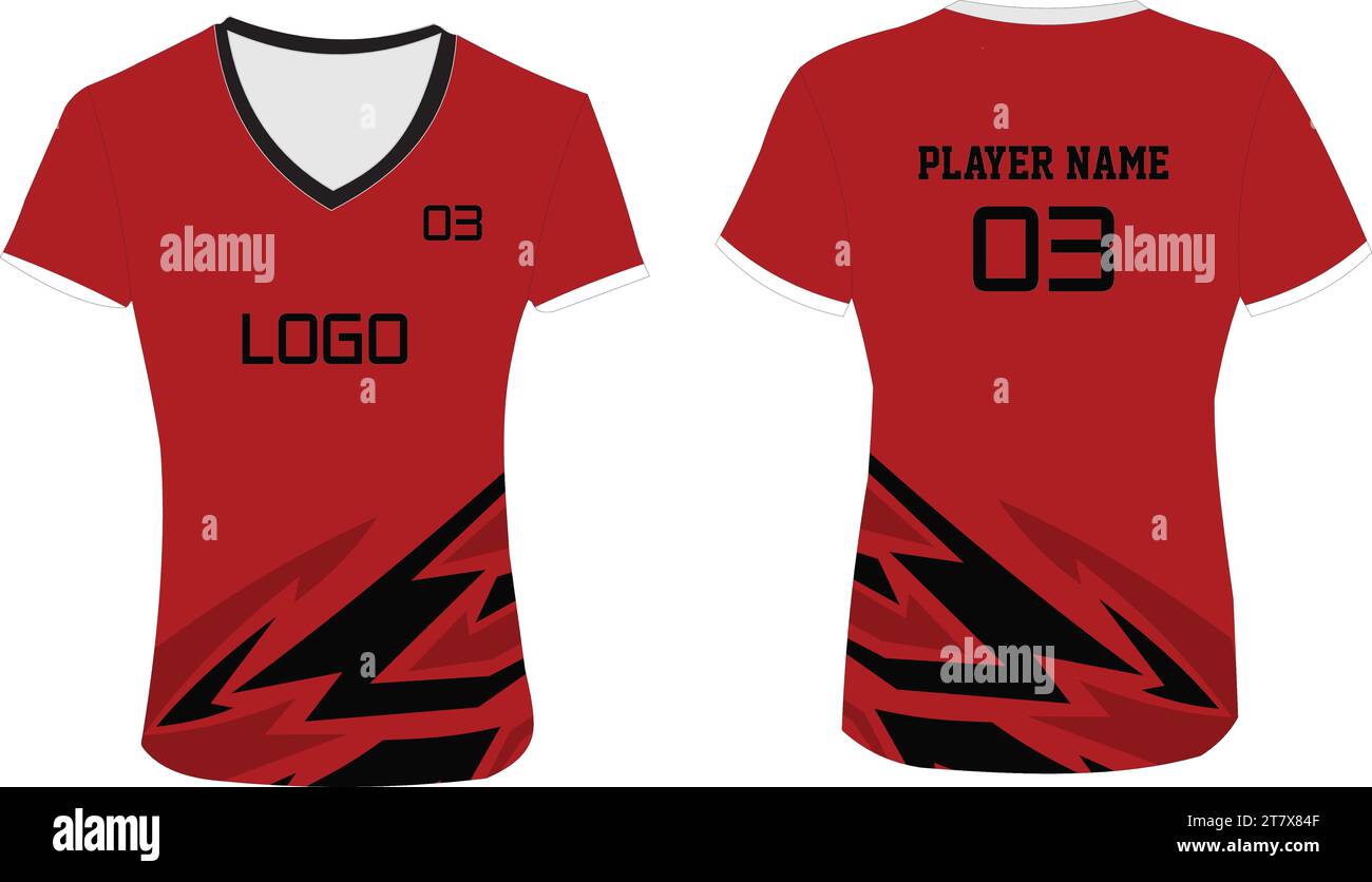 Volleyball Uniform Mock up Vector Stock Vector Image & Art - Alamy