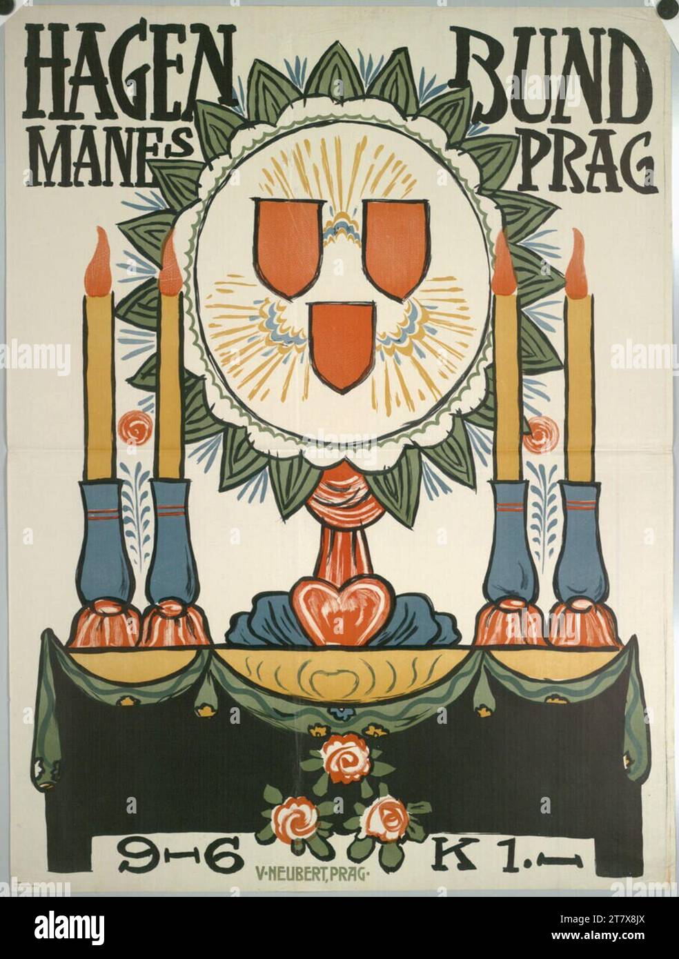 Jan Preisler Hagenbund; Manes, Prague. Color 1911 , 1911 Stock Photo ...