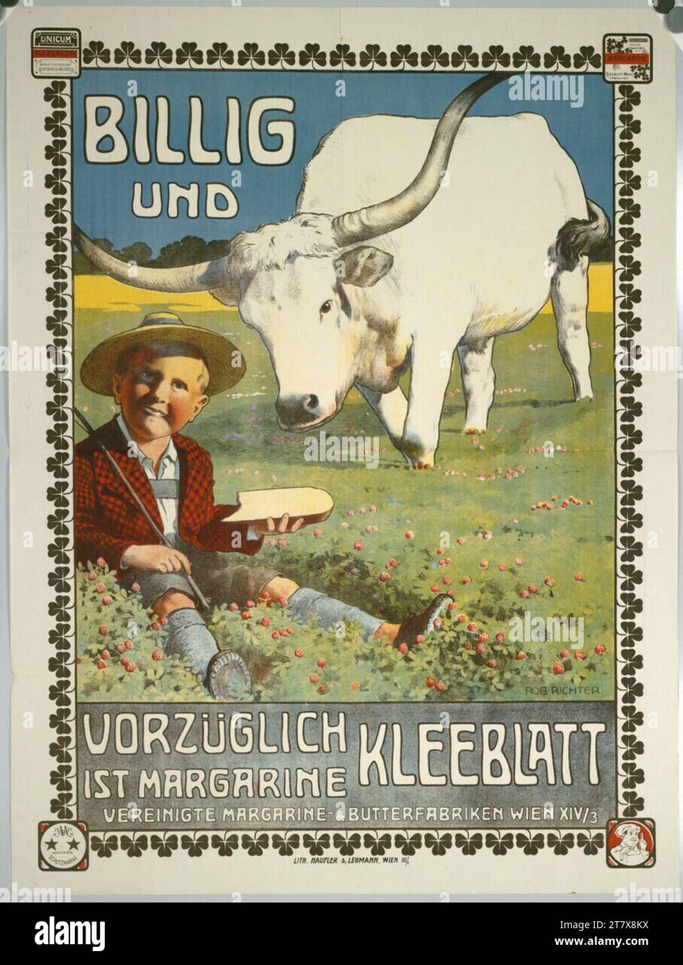 Robert Richter Margarine Kleeblatt; United Margarine & Butterfabriken ...