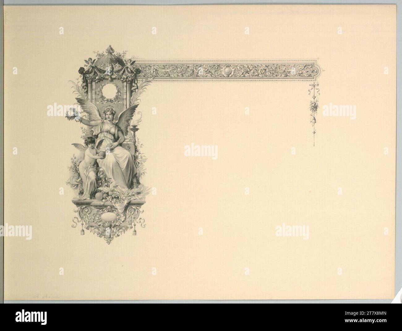 Rudolf Rössler Diploma. Lithography around 1910 Stock Photo - Alamy