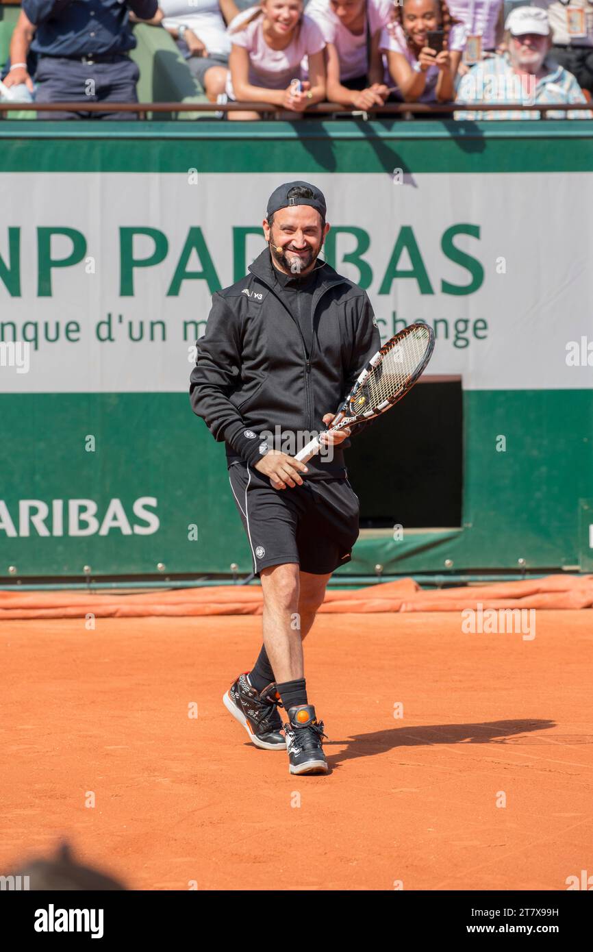 Cyril Hannouna, french tv presentator, during the French Tennis Open at ...