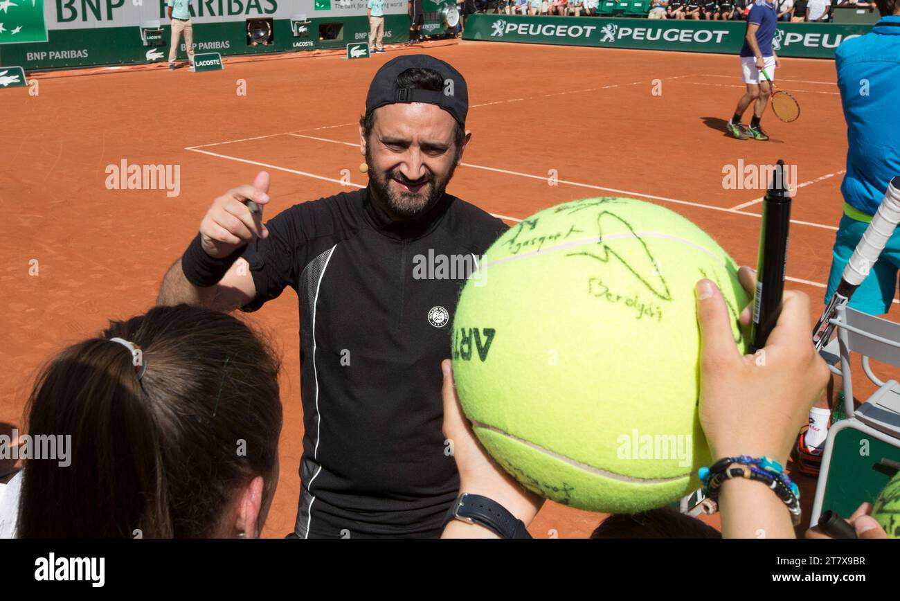 Cyril Hannouna, french tv presentator, during the French Tennis Open at ...